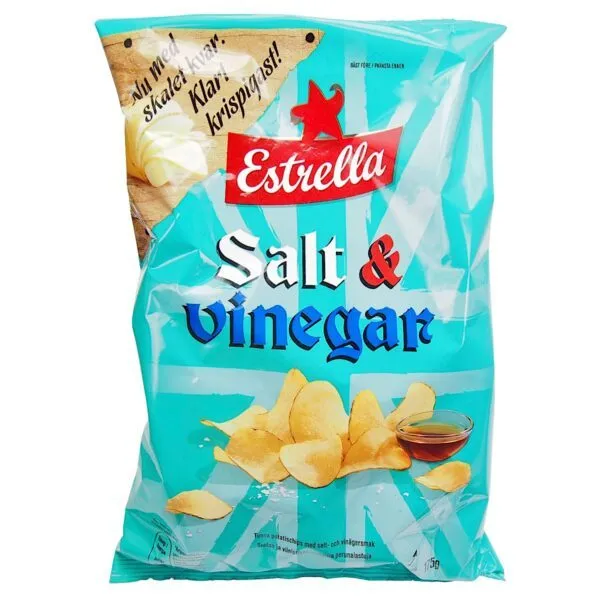 Estrella Chips Salt & Vinegar (175g) *SONDERPREIS Wegen Abgelaufener ...