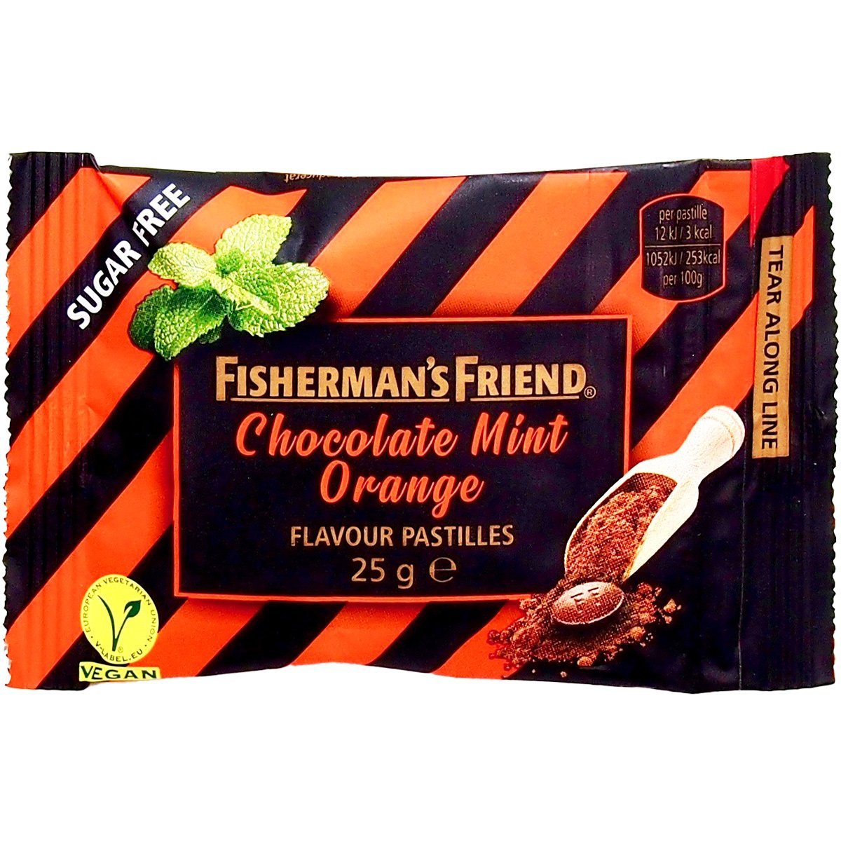 Fisherman's Friend Chocolate Mint Orange Ohne Zucker (25g) - Naschhaus ...