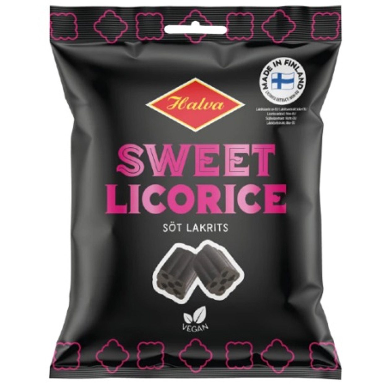 Halva Sweet Liquorice - Süße Lakritze (80g) - Naschhaus - Schweden - Shop